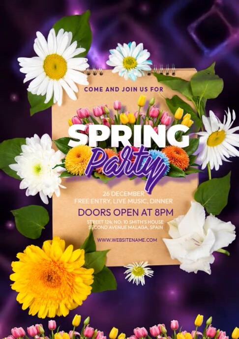 Plantilla de spring party | PosterMyWall