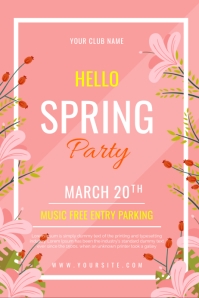 Spring Break Poster Template | PosterMyWall