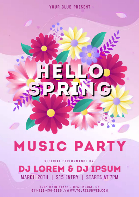 spring party Template | PosterMyWall
