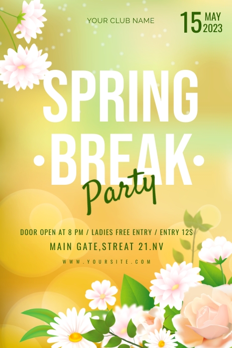 spring party Template | PosterMyWall