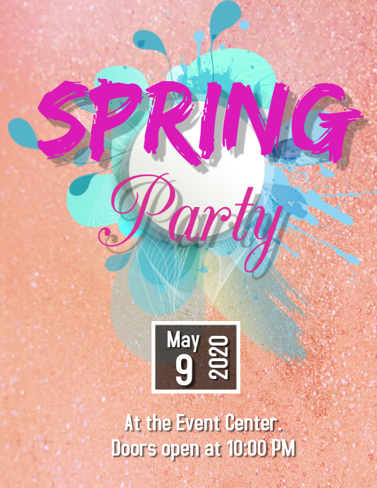 Copy of spring party | PosterMyWall