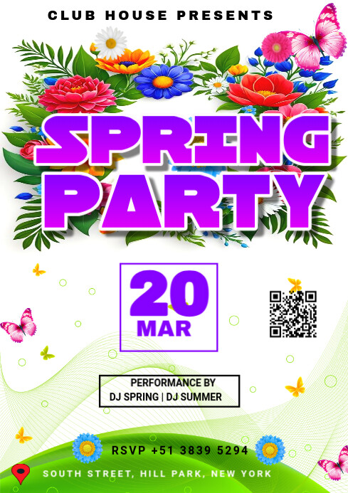 Copy of spring party | PosterMyWall