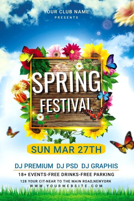 spring party Template | PosterMyWall