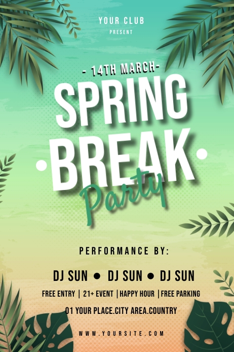 spring party Template | PosterMyWall