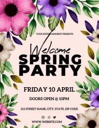 SPRING Party Event Flyer template | PosterMyWall