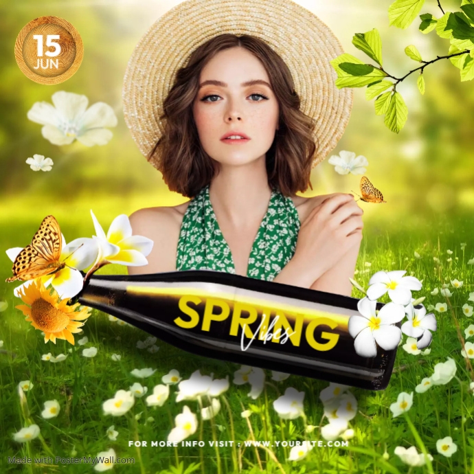 spring party events Template | PosterMyWall