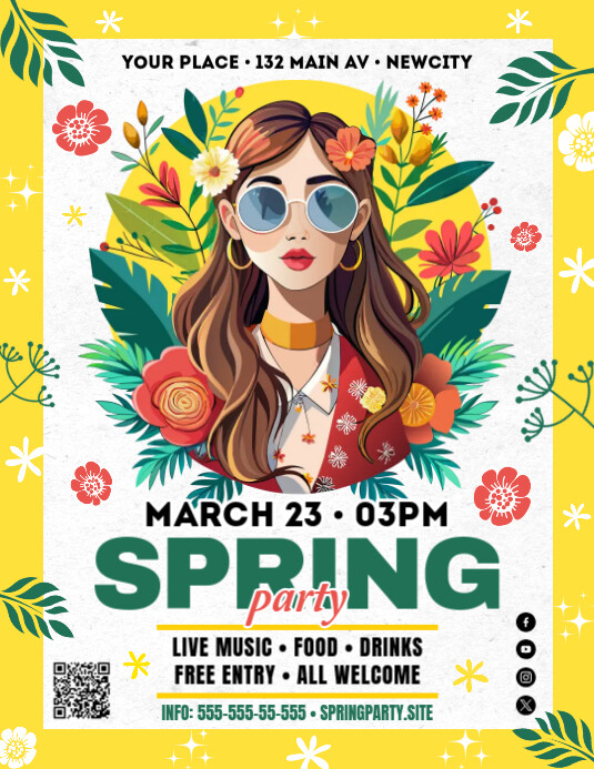 Copy of Spring Party Flyer | PosterMyWall