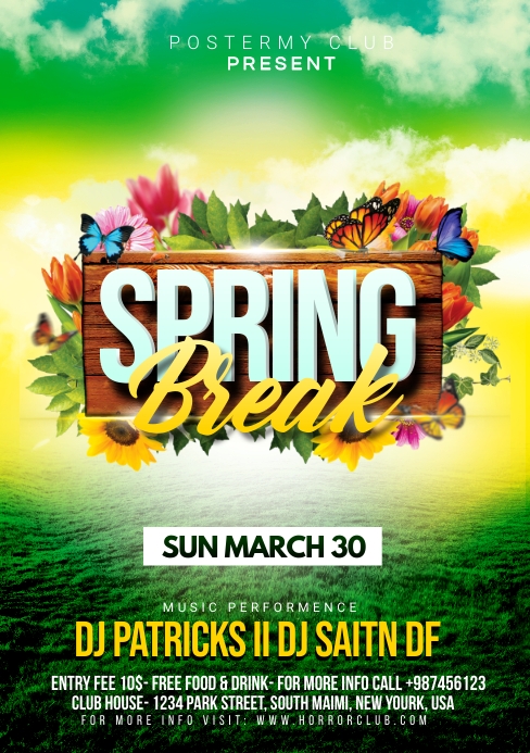 Spring Party flyer Template | PosterMyWall