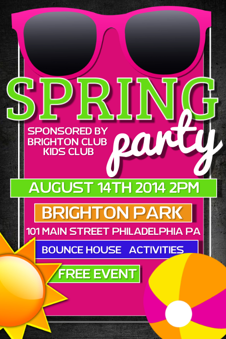 Spring Party Template | PosterMyWall