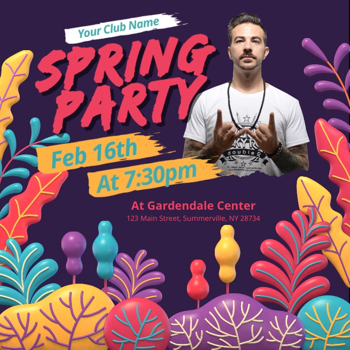 Plantilla de Spring Party Instagram Post | PosterMyWall