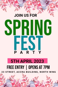 spring party Template | PosterMyWall