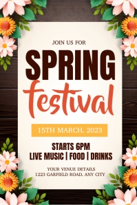 Spring Party Flyer / Poster Template | PosterMyWall