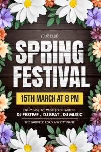 Spring Party Flyer / Poster Template | PosterMyWall