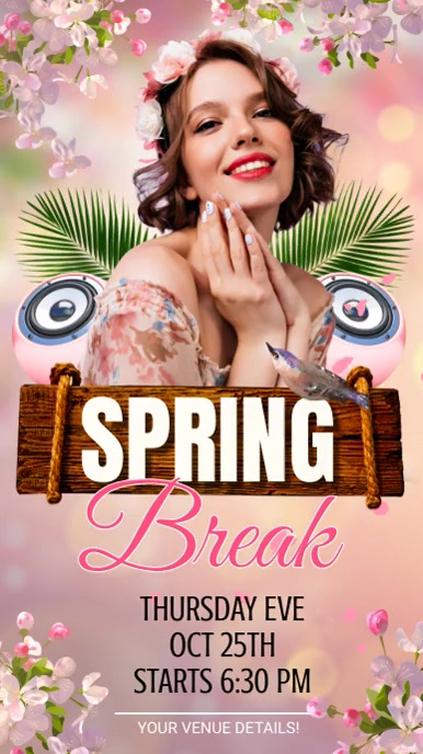 spring party invitation Template | PosterMyWall