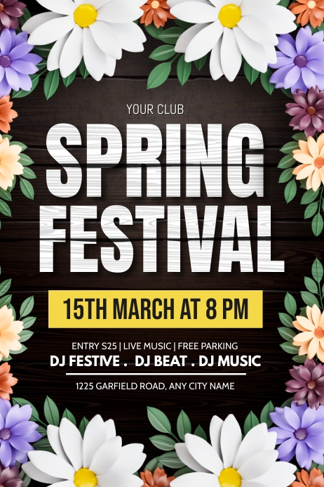 Copy of spring party invitation | PosterMyWall