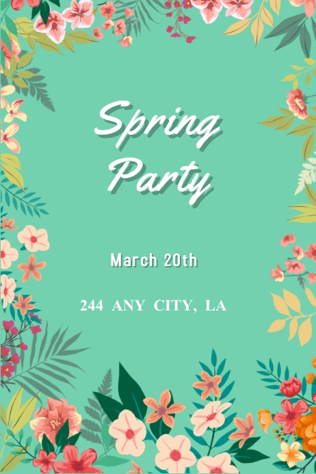 Plantilla de Cartel de Fiesta de Primavera | PosterMyWall