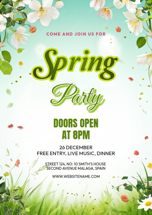 Copy of Spring Party Poster | PosterMyWall
