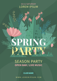 Spring Party Flyer / Poster Template | PosterMyWall