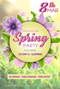 spring party flyer template | PosterMyWall