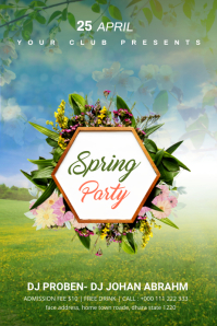 Spring Break Party Poster Template | PosterMyWall