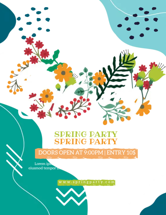 Spring Party Poster Template | PosterMyWall
