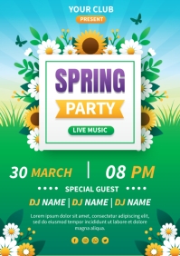 Spring Music Party Poster Template | PosterMyWall