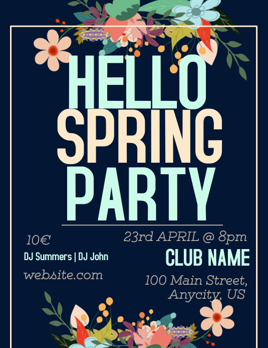 Copy of Spring party | PosterMyWall