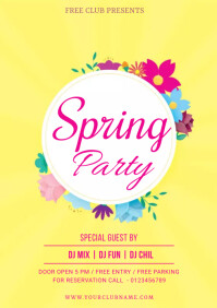 SPRING PARTY TEMPLATE | PosterMyWall