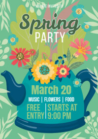 SPRING PARTY TEMPLATE | PosterMyWall