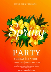 SPRING PARTY TEMPLATE | PosterMyWall