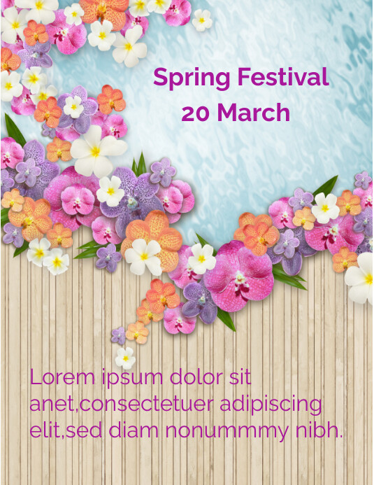 Spring poster Template | PosterMyWall