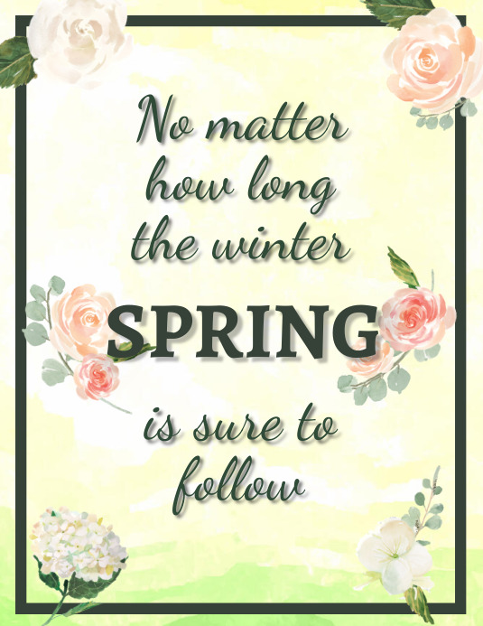 Copy of Spring Quote | PosterMyWall