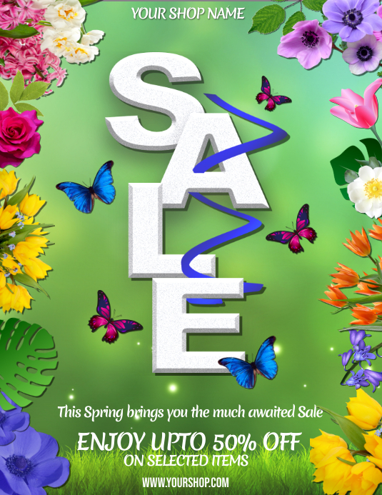 Copy of Spring Retail Flyer, Retail, Sale, Spring Sale Event | PosterMyWall