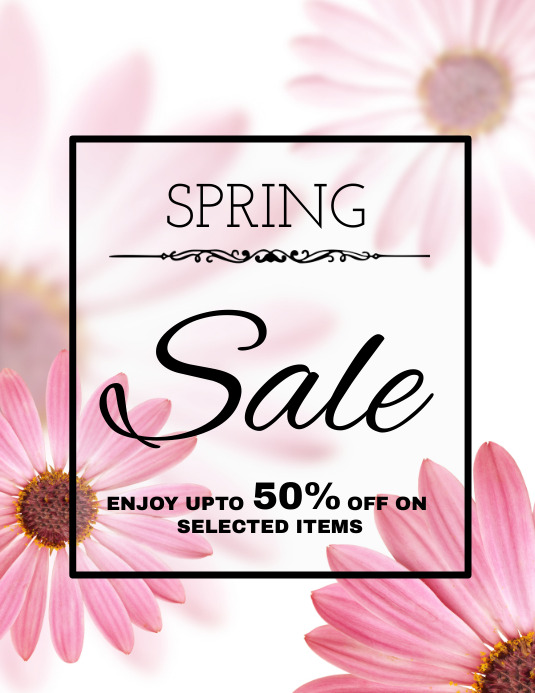 Spring Retail Flyer, Spring Sale, Spring Event Flyer Template ...