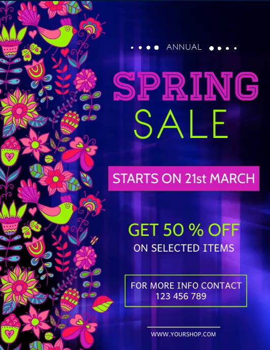 Spring Retail Video Spring Sale Video, Spring Video Template | PosterMyWall
