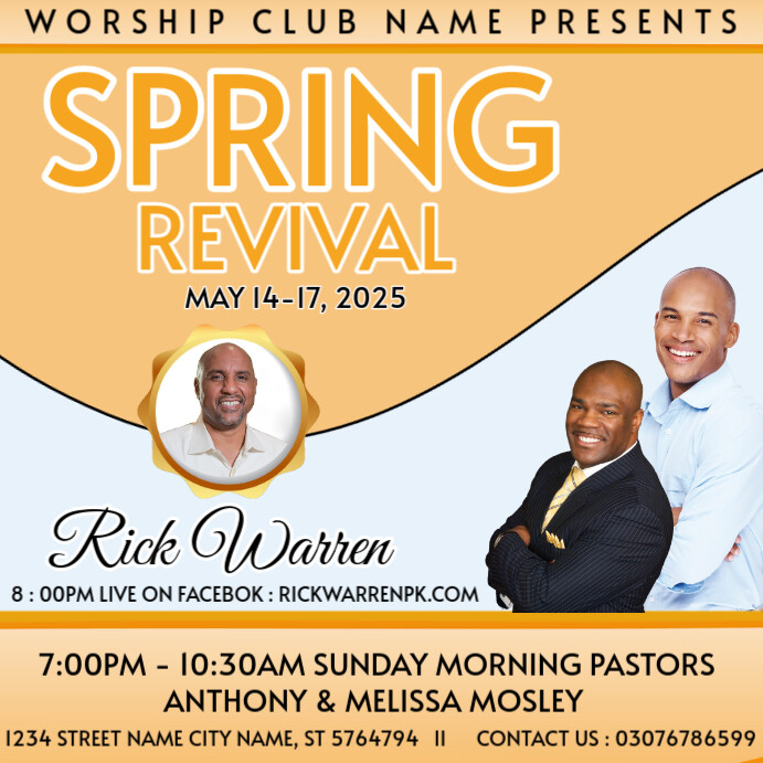 Copy of spring revival flyer | PosterMyWall