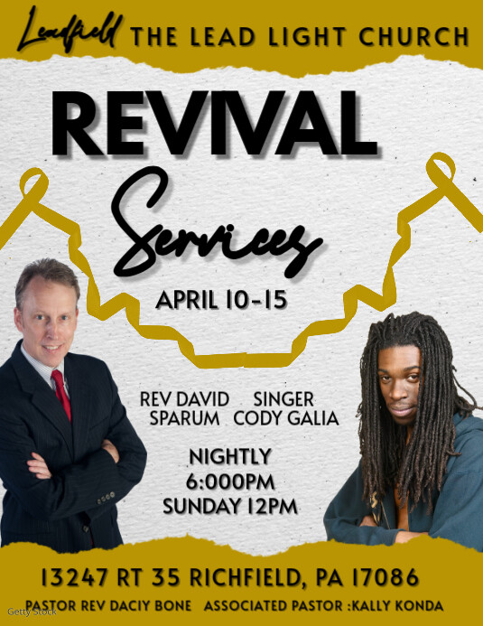 Copy of Spring Revival Service Flyer | PosterMyWall
