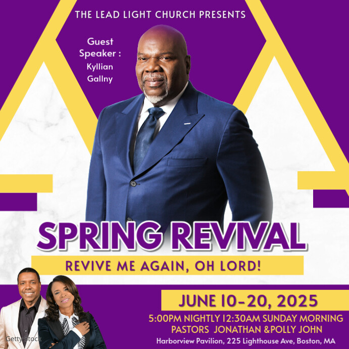 Copy of Spring Revival Service Flyer | PosterMyWall