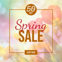 SPRING SALE AD SOCIAL MEDIA TEMPLATE | PosterMyWall