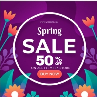 SPRING SALE AD SOCIAL MEDIA TEMPLATE | PosterMyWall