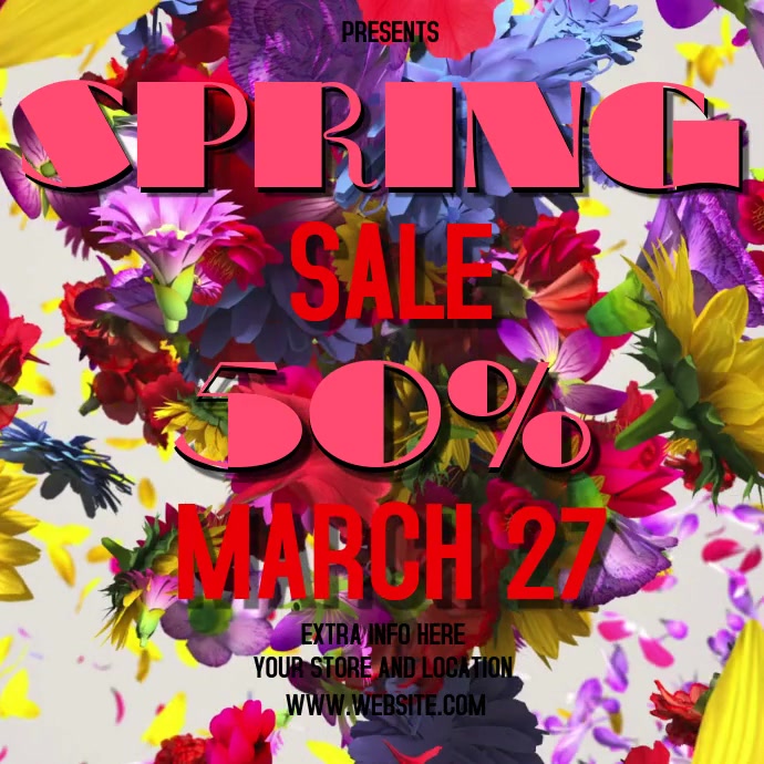 Copy of SPRING SALE AD TEMPLATE | PosterMyWall