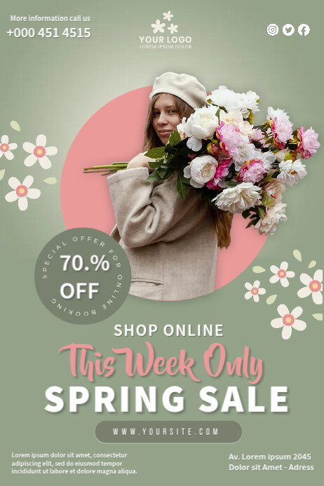 Spring Sale Ads Template | PosterMyWall