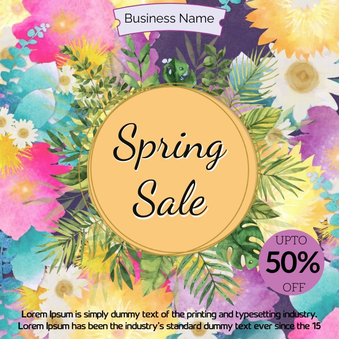 Spring Sale Template | PosterMyWall