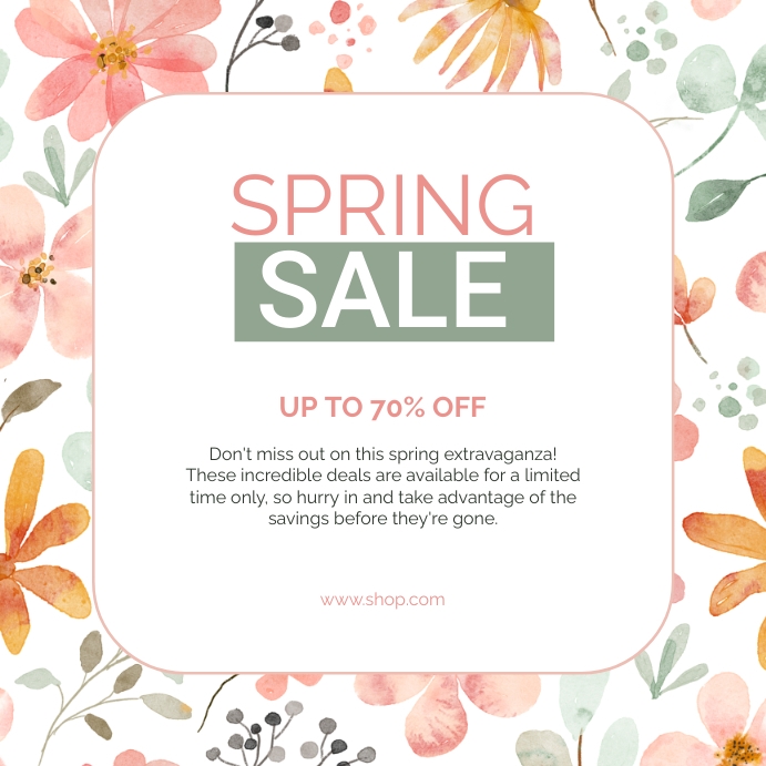 Spring Sale Template | PosterMyWall