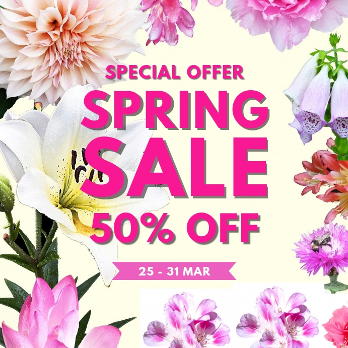 Spring sale Template | PosterMyWall