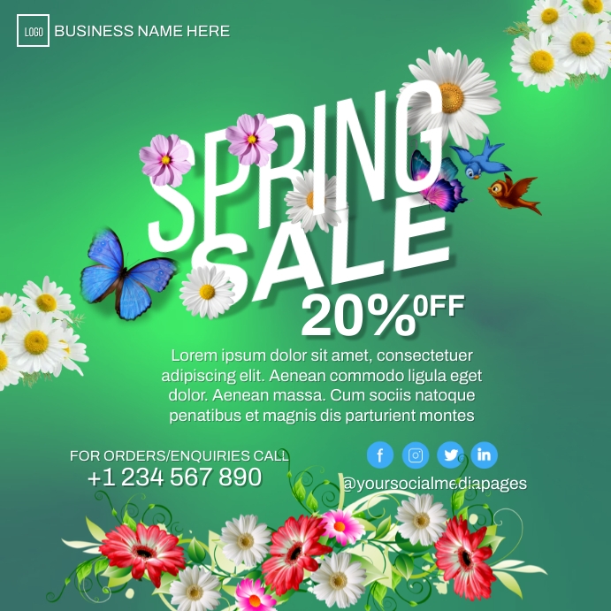spring sale Template | PosterMyWall