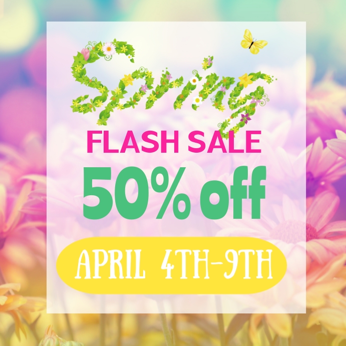 Spring Sale Template | PosterMyWall