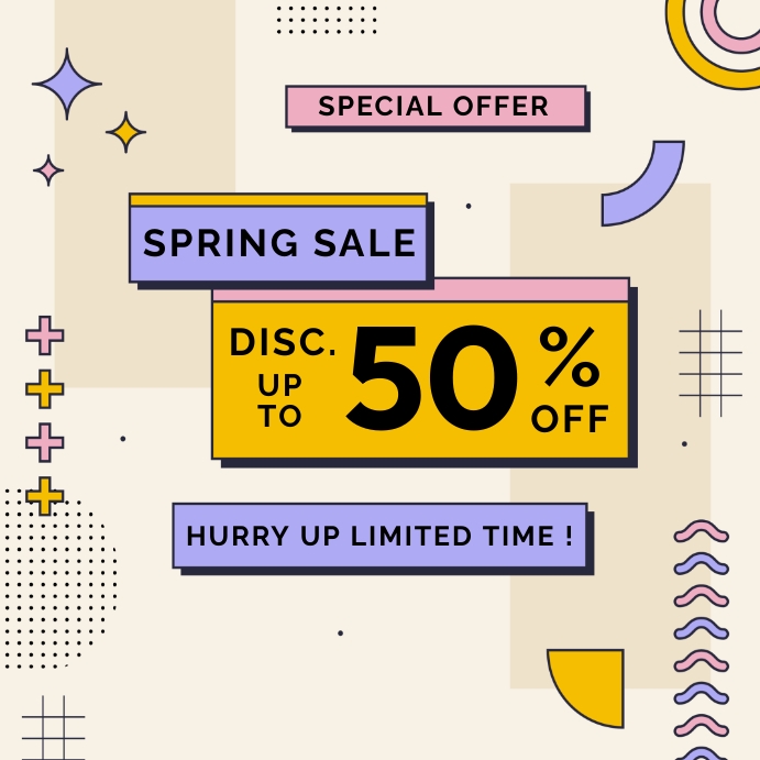 SPRING SALE Template | PosterMyWall