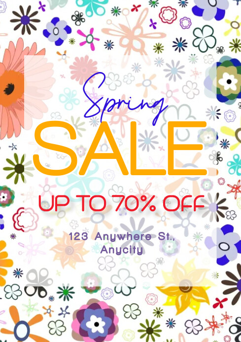 Spring Sale Template | PosterMyWall