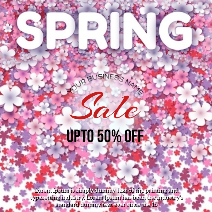 Plantilla de Spring sale | PosterMyWall